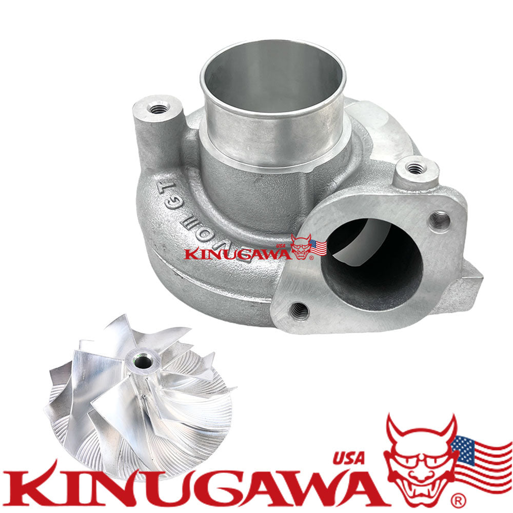 Turbo Compressor Housing TD05H + Wheel 20G DSM 1G EVO 3 w/ 6+6 Billet – KINUGAWA TURBO USA