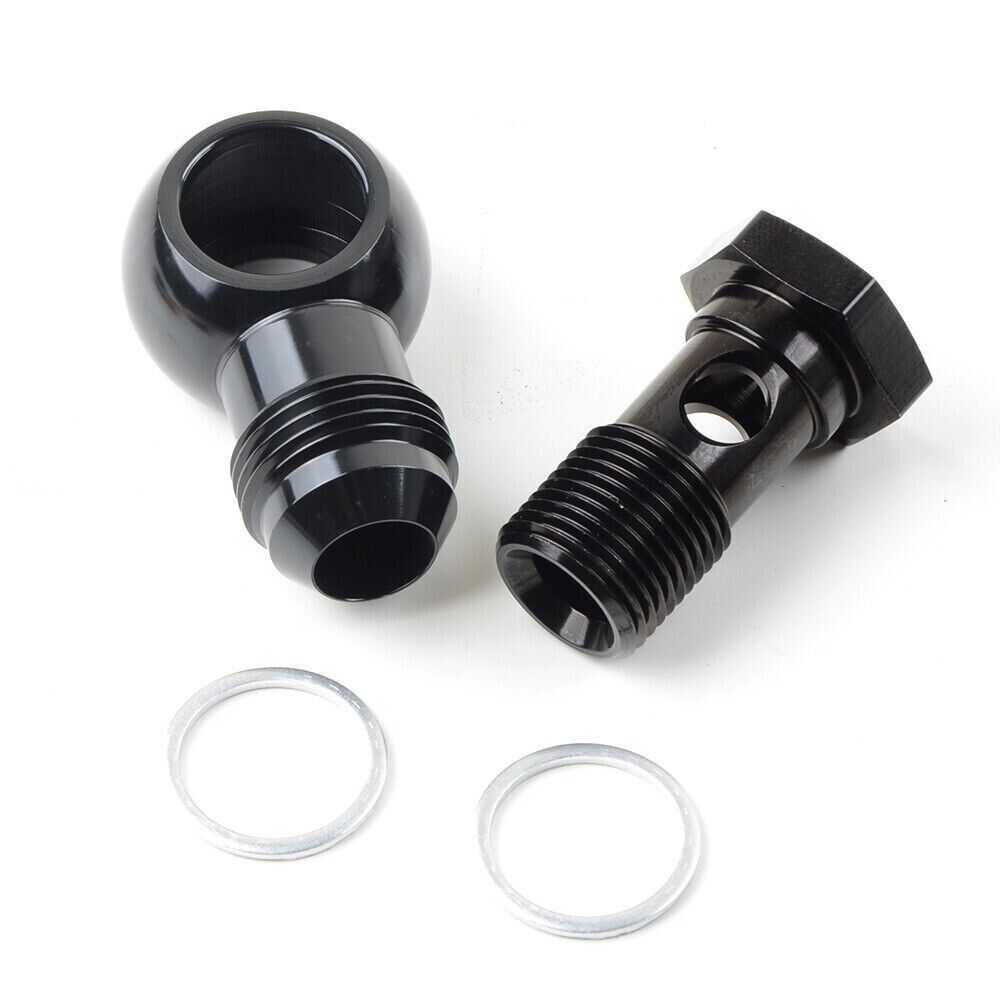 Aluminum Banjo Bolt Kit M18 x P1.5 to 10AN AN10 18MM Oil Cooler/Water ...