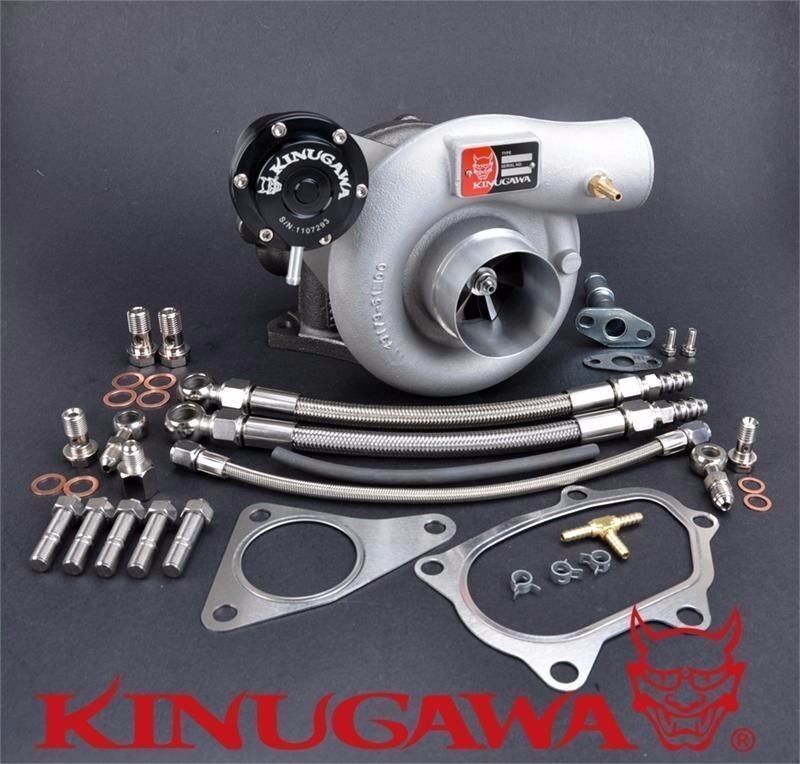 Kinugawa Billet Turbo 2.4" Inlet / AR60 For SUBARU WRX STI TD05H-20G ...