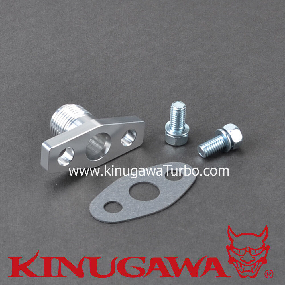 Turbo Oil Drain Flange Kit For Garrett GT25 GT28 GT30 GT35 8AN Aluminu ...