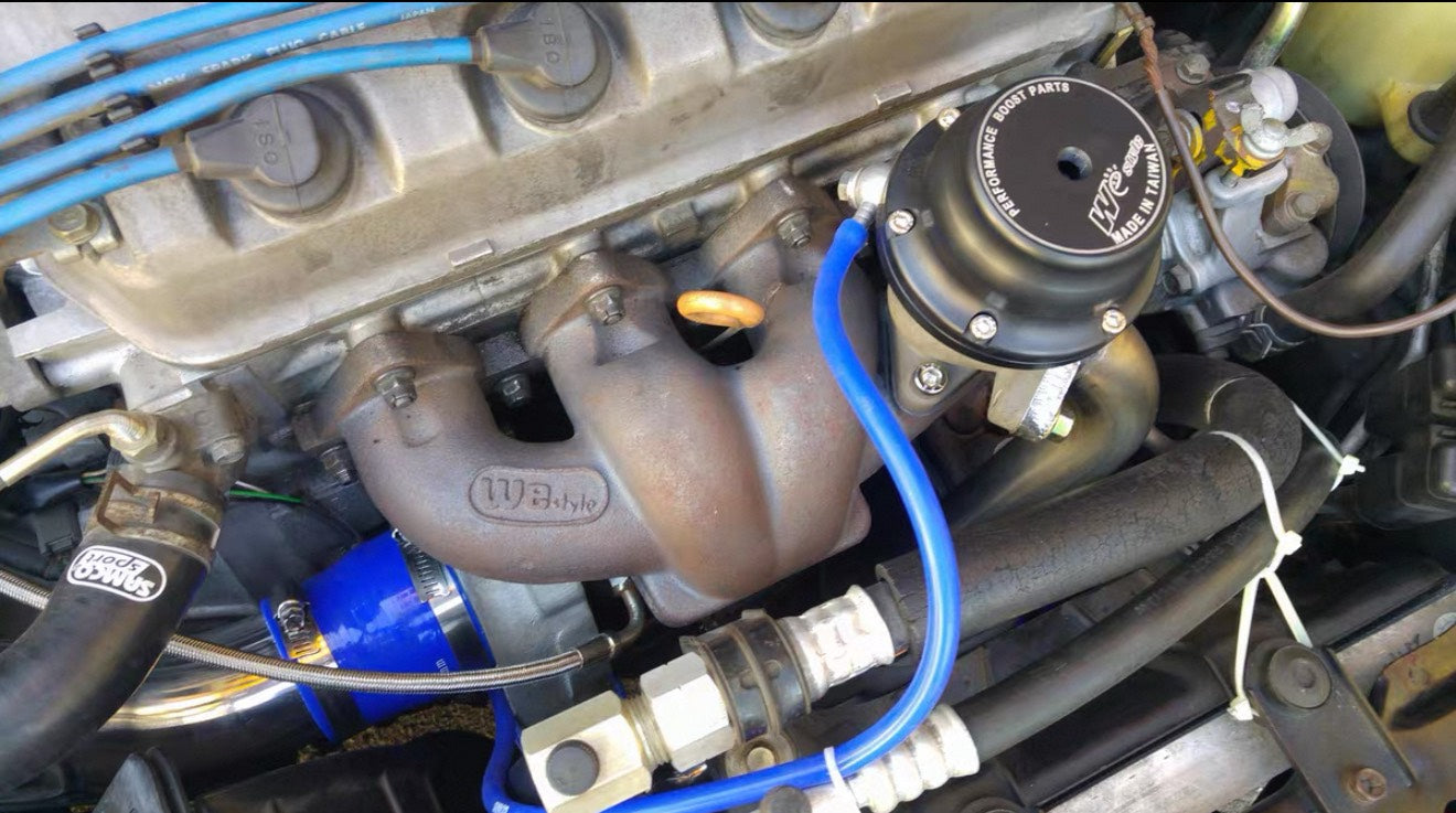 Turbo Exhaust Manifold HONDA Civic D15 D16 Keep AC & PS /T25 W/ Wasteg ...